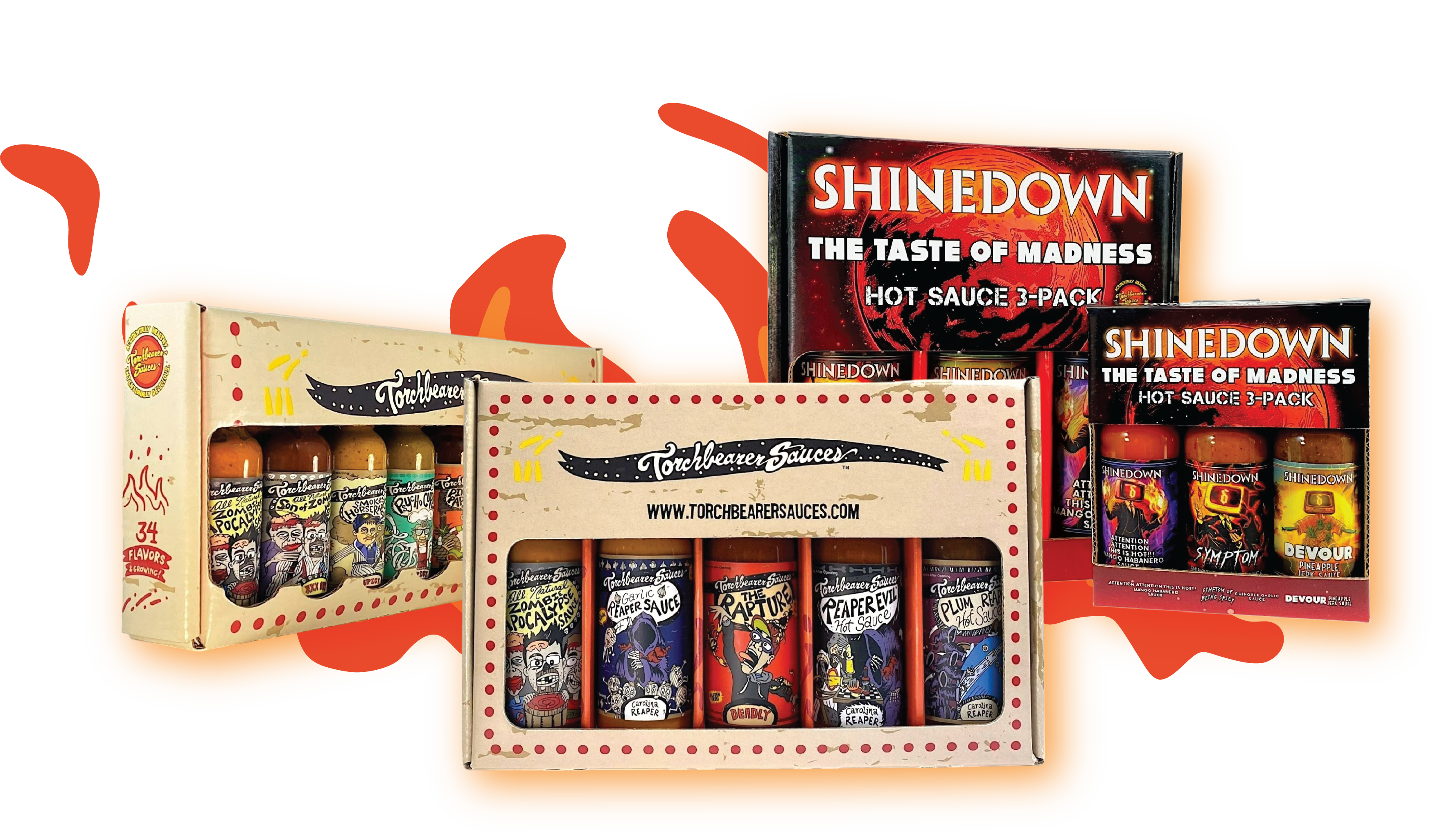 Hot Sauce Packs & Boxed Gift Sets - TorchBearer Sauces